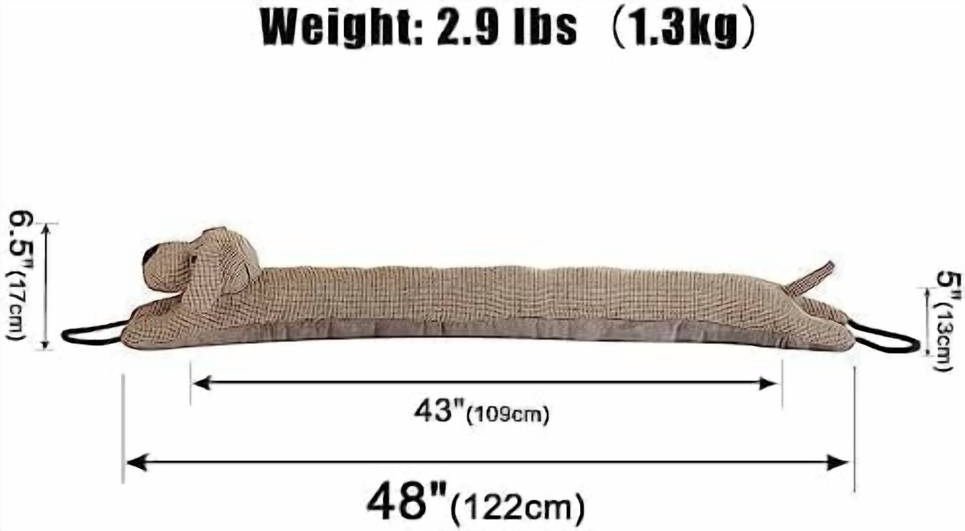 Under Door Draft Stopper Decorative Wind Stopper 48 inch for Door ...