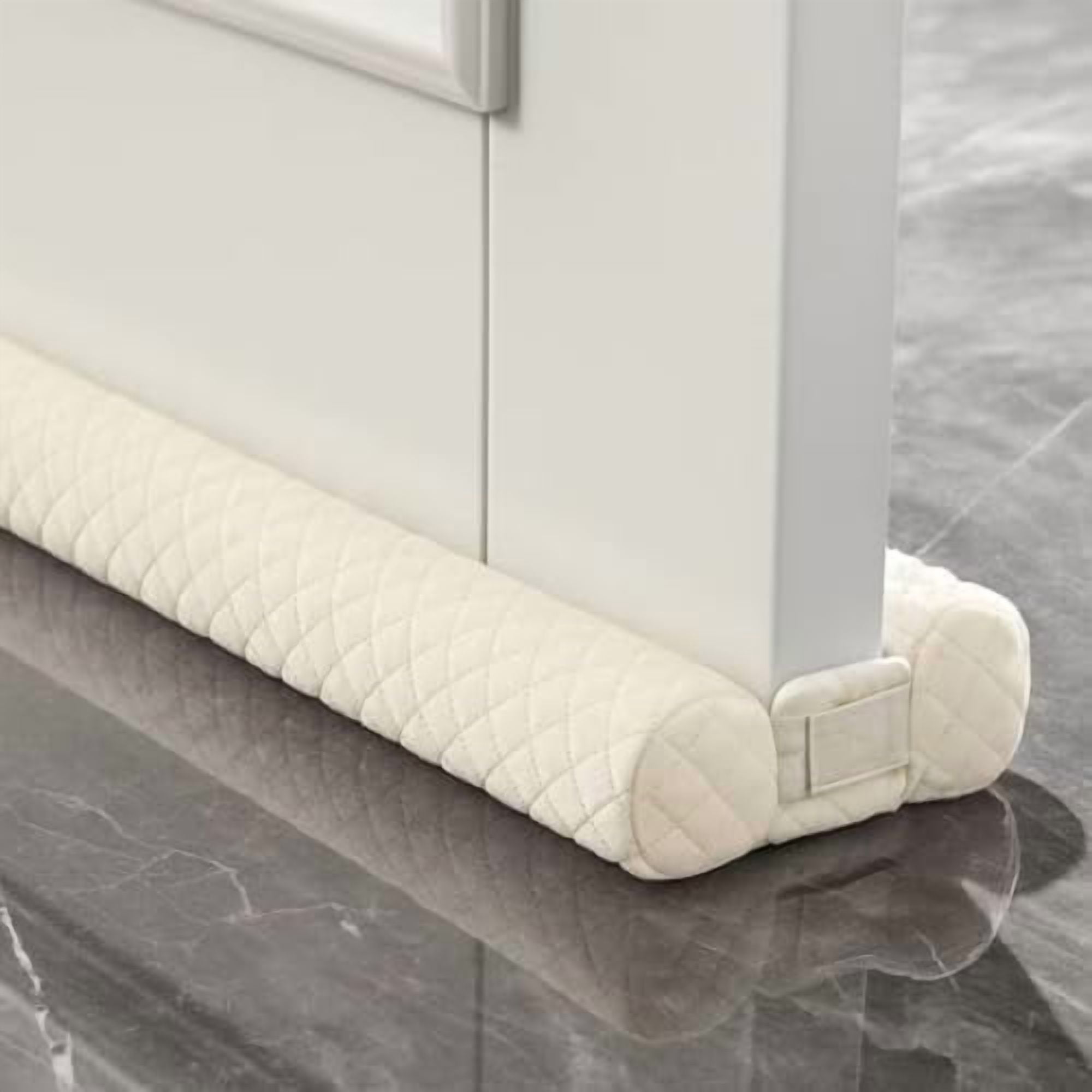 Door Draft Stopper – Premium Velour Under Door Gap Filler & Noise ...