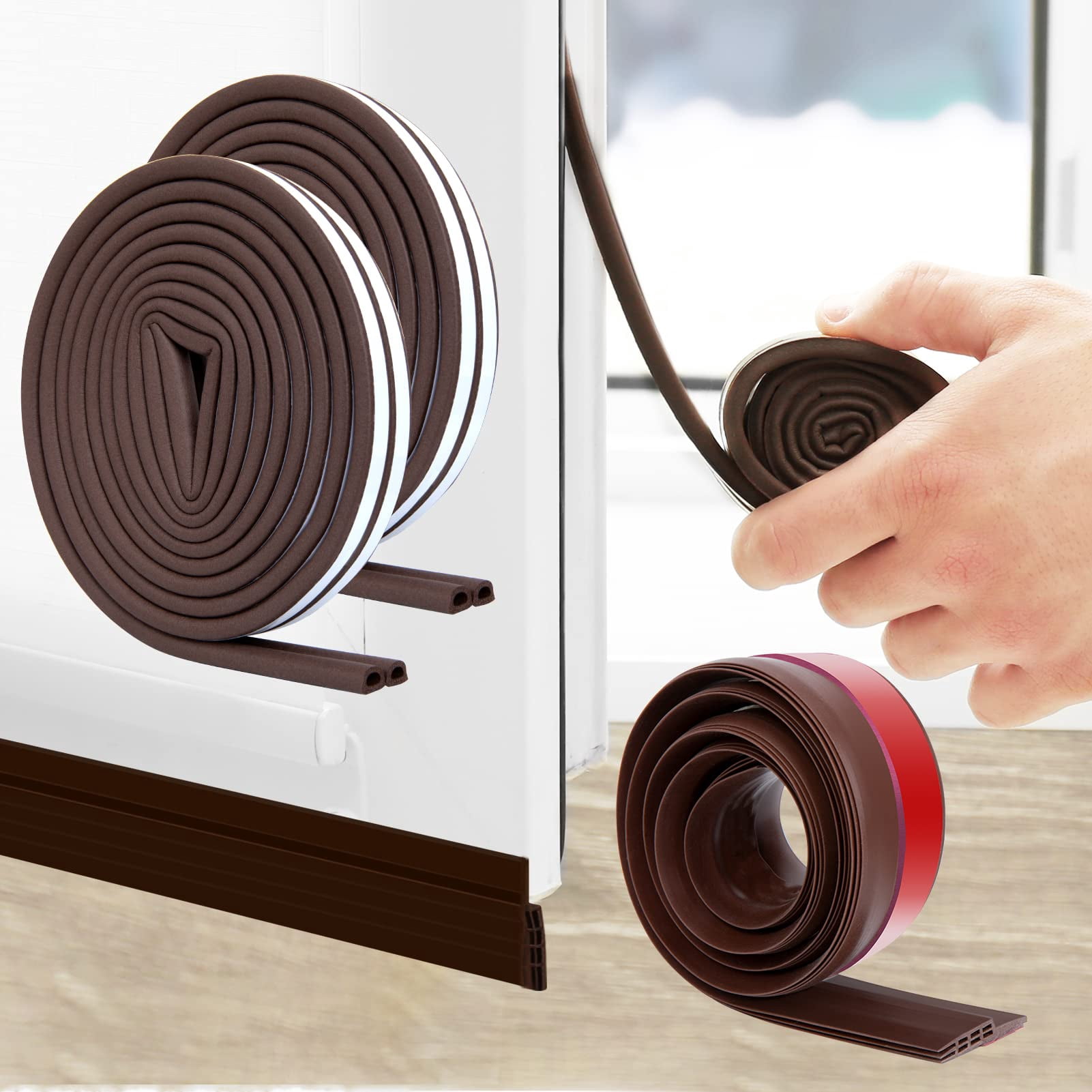 Door Draft Stopper & Weather Stripping for Doors/Windows（2 PC），Weather ...