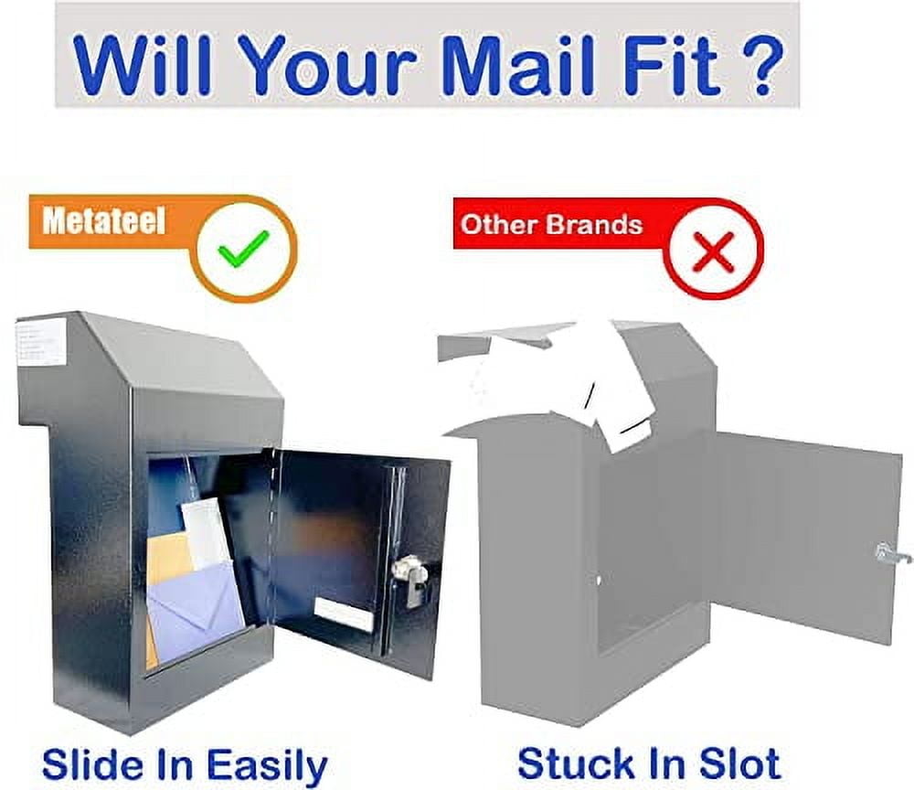 Door Drop Box for Mail, Rent, Deposit, and Night Key - Through The Door ...