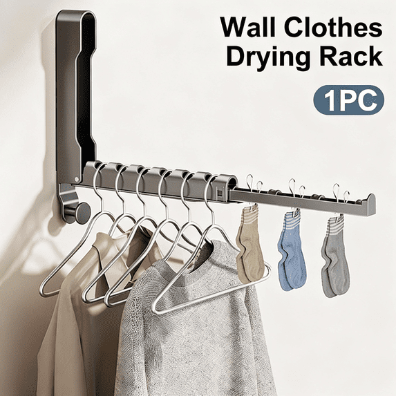 Over The Door Drying Rack, 1 Pack Foldable Over The Door Hooks Hanger ...