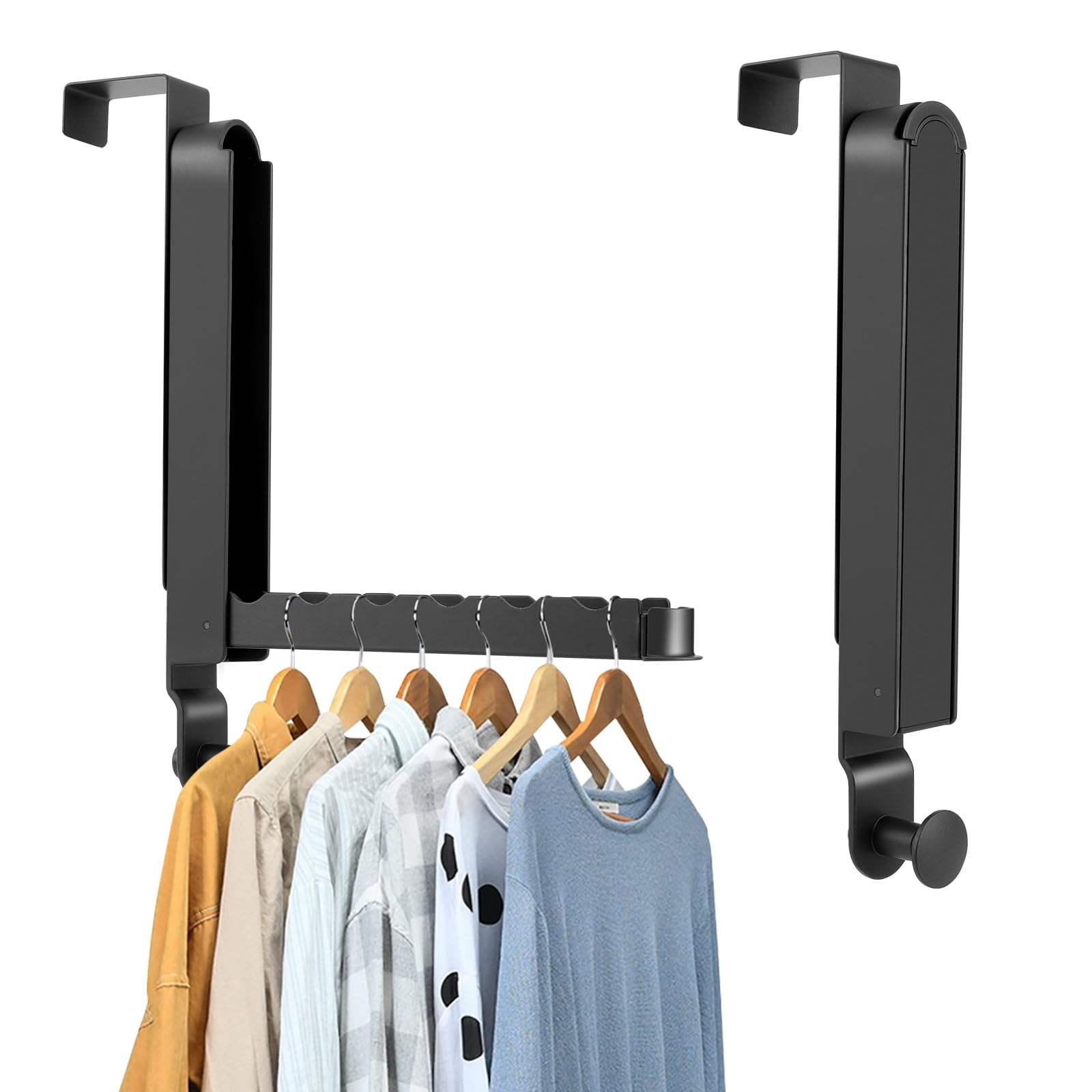 Over The Door Drying Rack, 2 Pack Foldable Over The Door Hooks Hanger ...