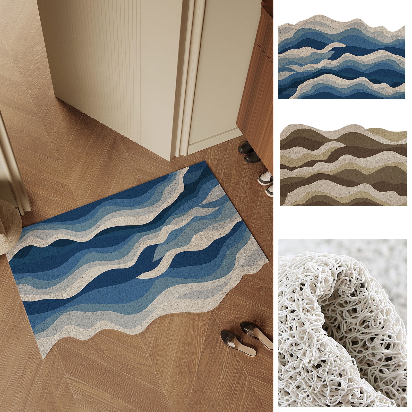 Door Entrance Mat, Wear-resistant Rubber, Easy Cut, Dirt Trapping ...