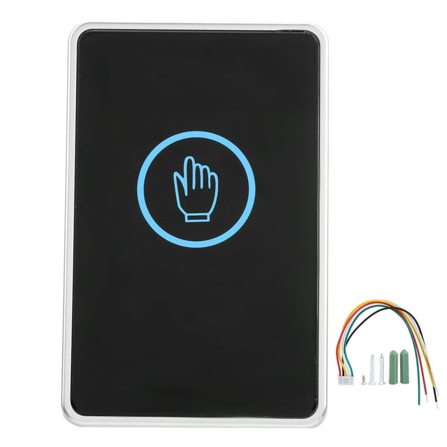 Door Exit Button LED Infrared Access Control Backlit Switch ABS Plastic NonTouch Type DC 12V ...