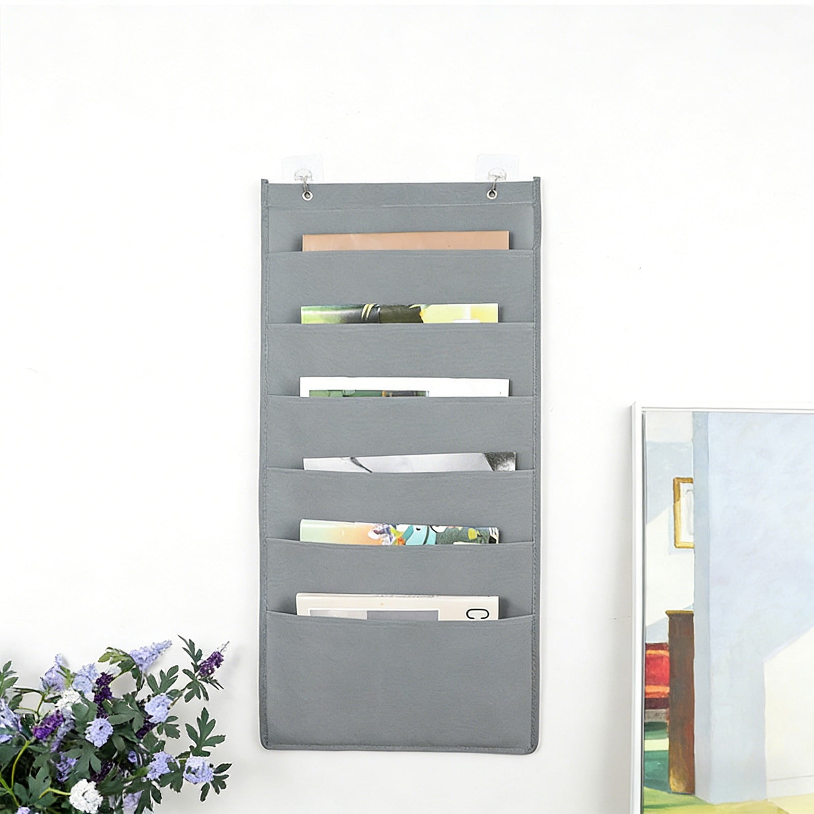 Over the Door File Organizer Wall Mounted Handheld File Storage Bag For ...