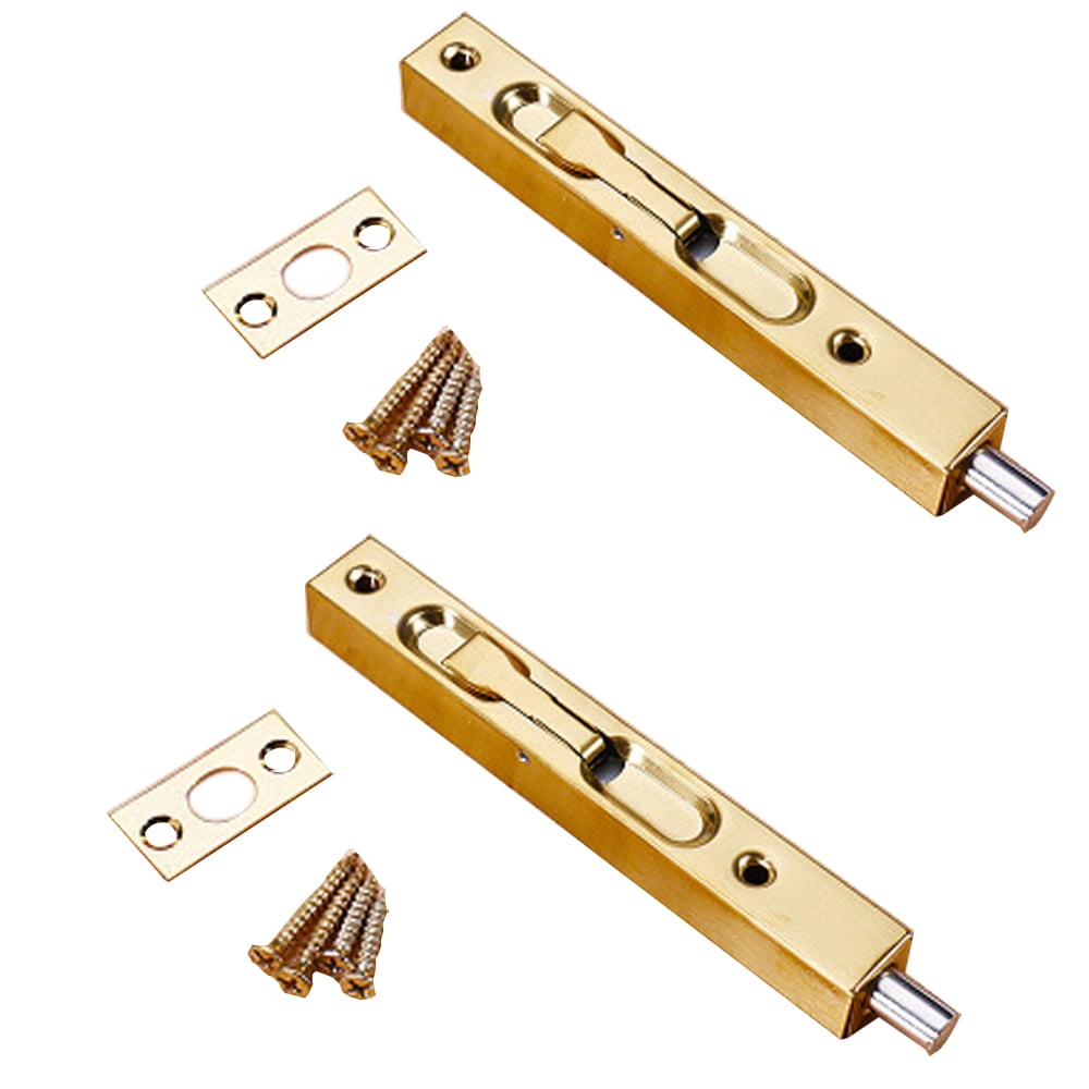 Door Flush Bolt Guard Concealed Slide Bolt Lock - Concealed Security ...