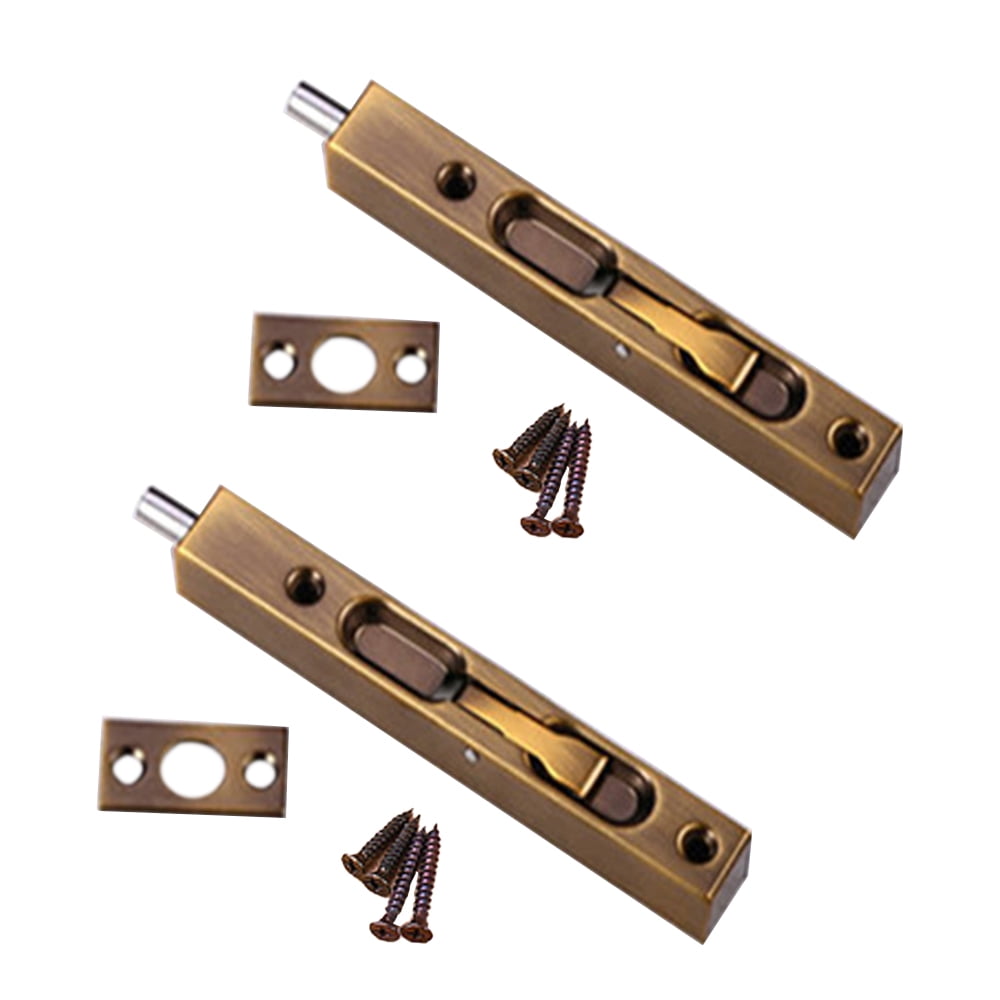 Door Flush Bolt Guard Concealed Slide Bolt Lock - Concealed Security ...