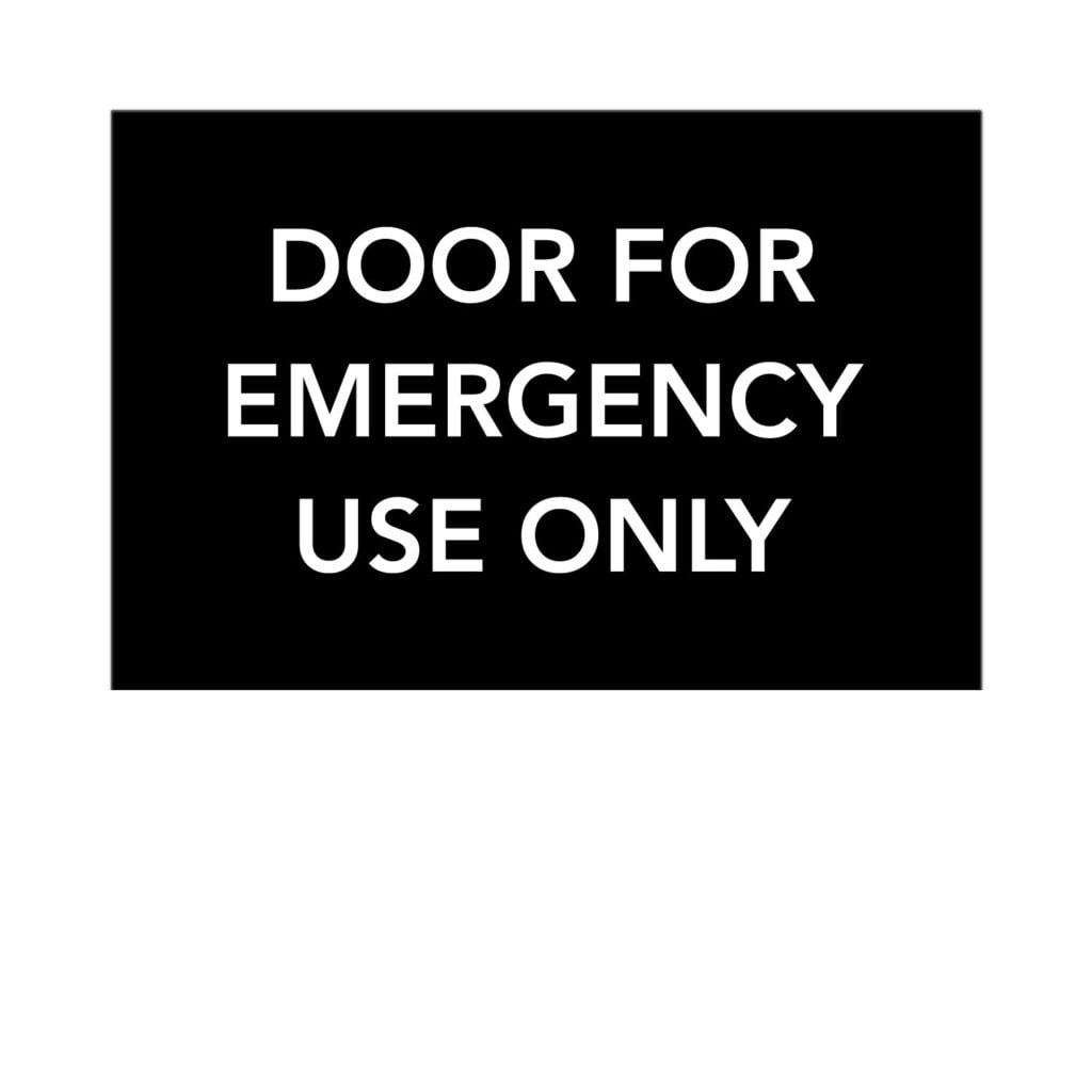 Door For Emergency Use Only - Walmart.com