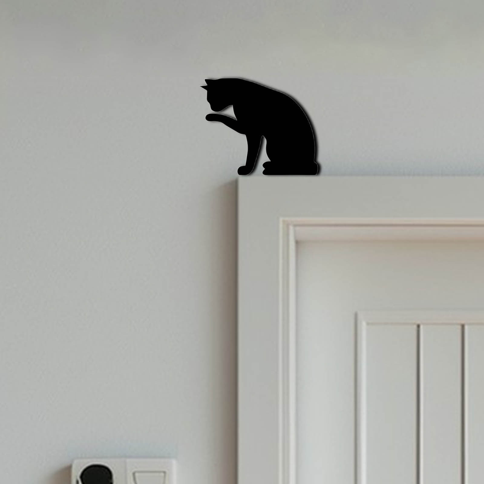 Door Frame Decor, Cats Door Topper, Wooden Door Top Door Corner ...