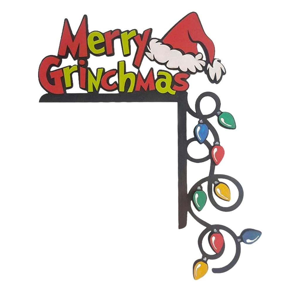 Door Frame Decorations | Christmas Door Corner Sign | Wooden Right Left ...