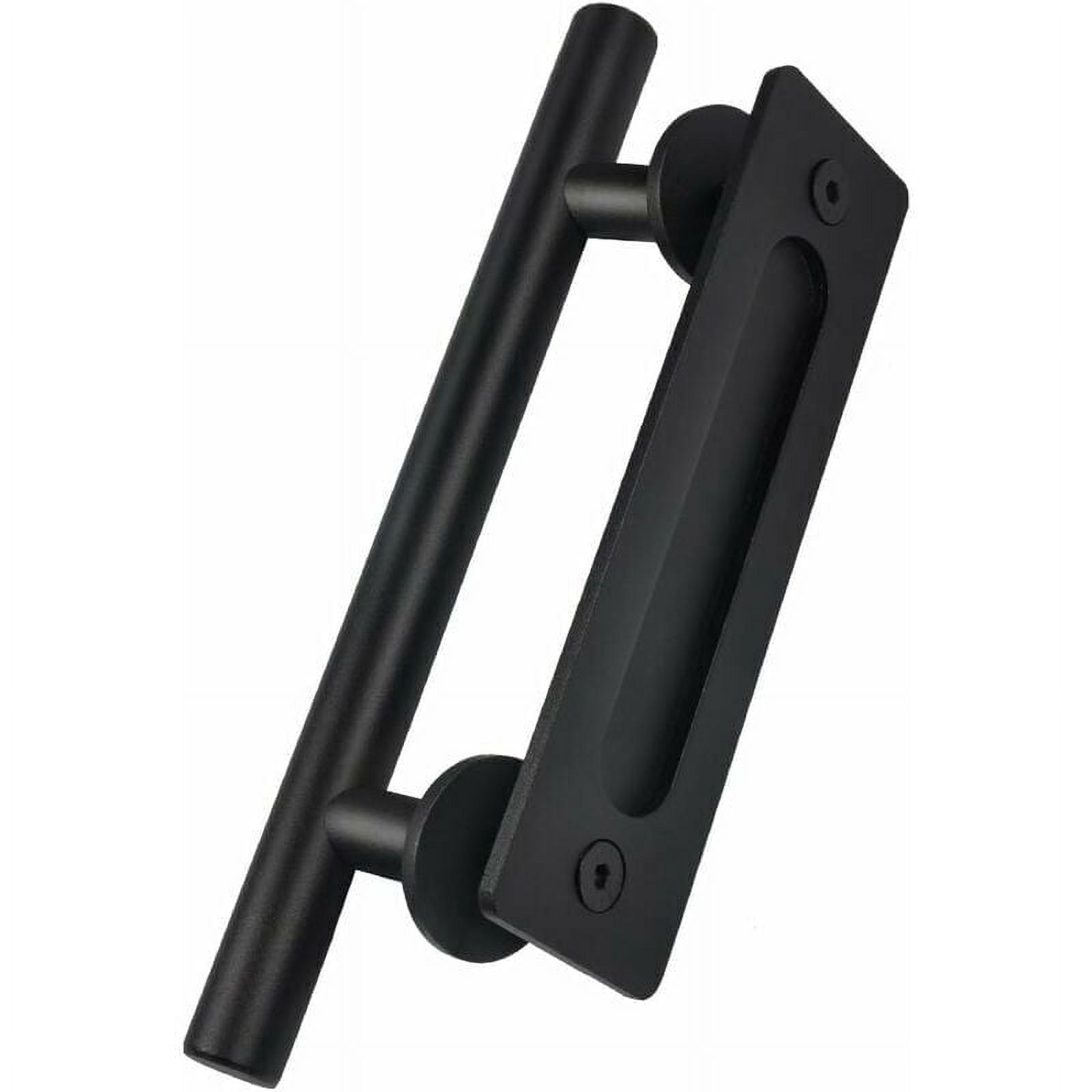 Door Handle, 30Cm/11 "Retro Sliding Door Handle, Black Stainless Steel ...