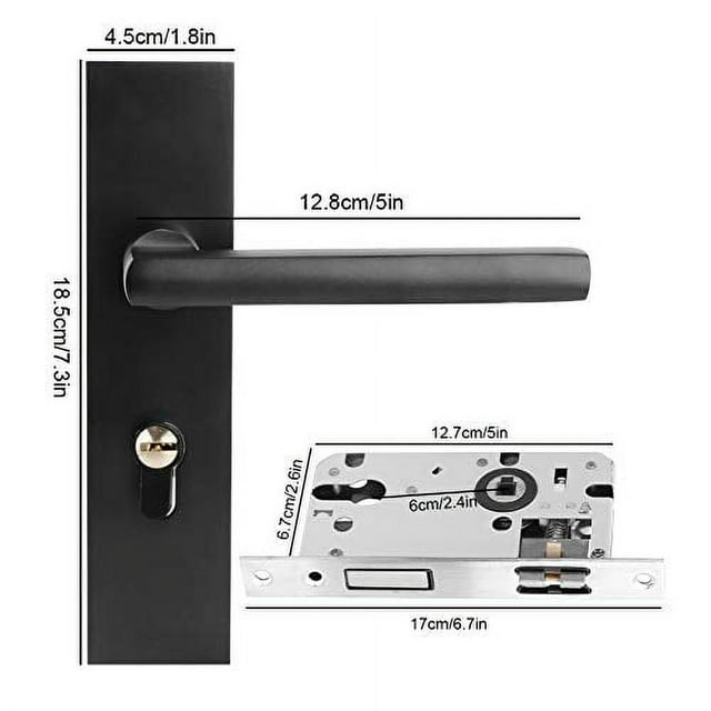 Door Handle And Deadbolt Set, Ultra Silence Zinc Alloy Indoor Split ...