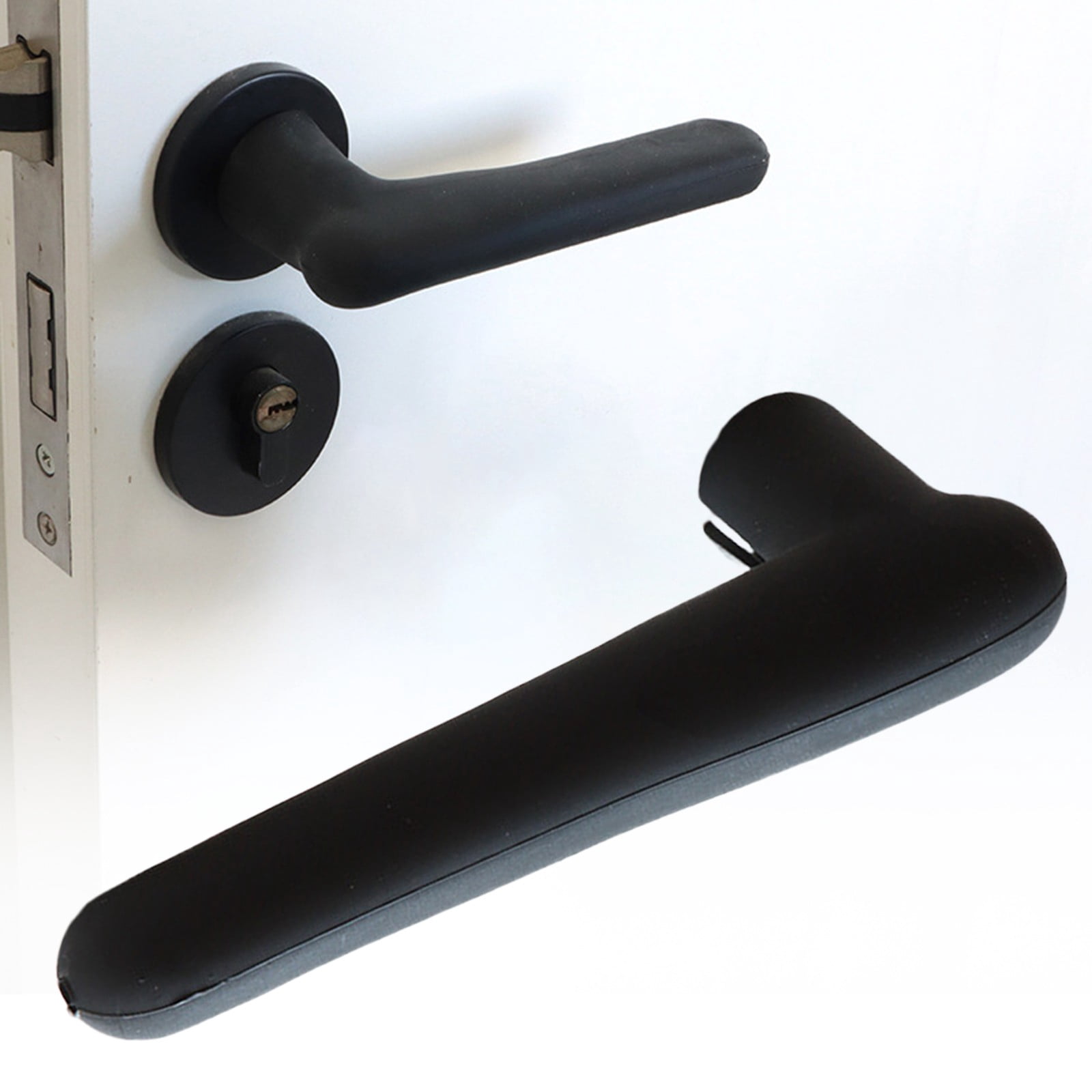 Door Handle Covers, Heavy Duty Door Knob Covers Silicone Door Handle ...