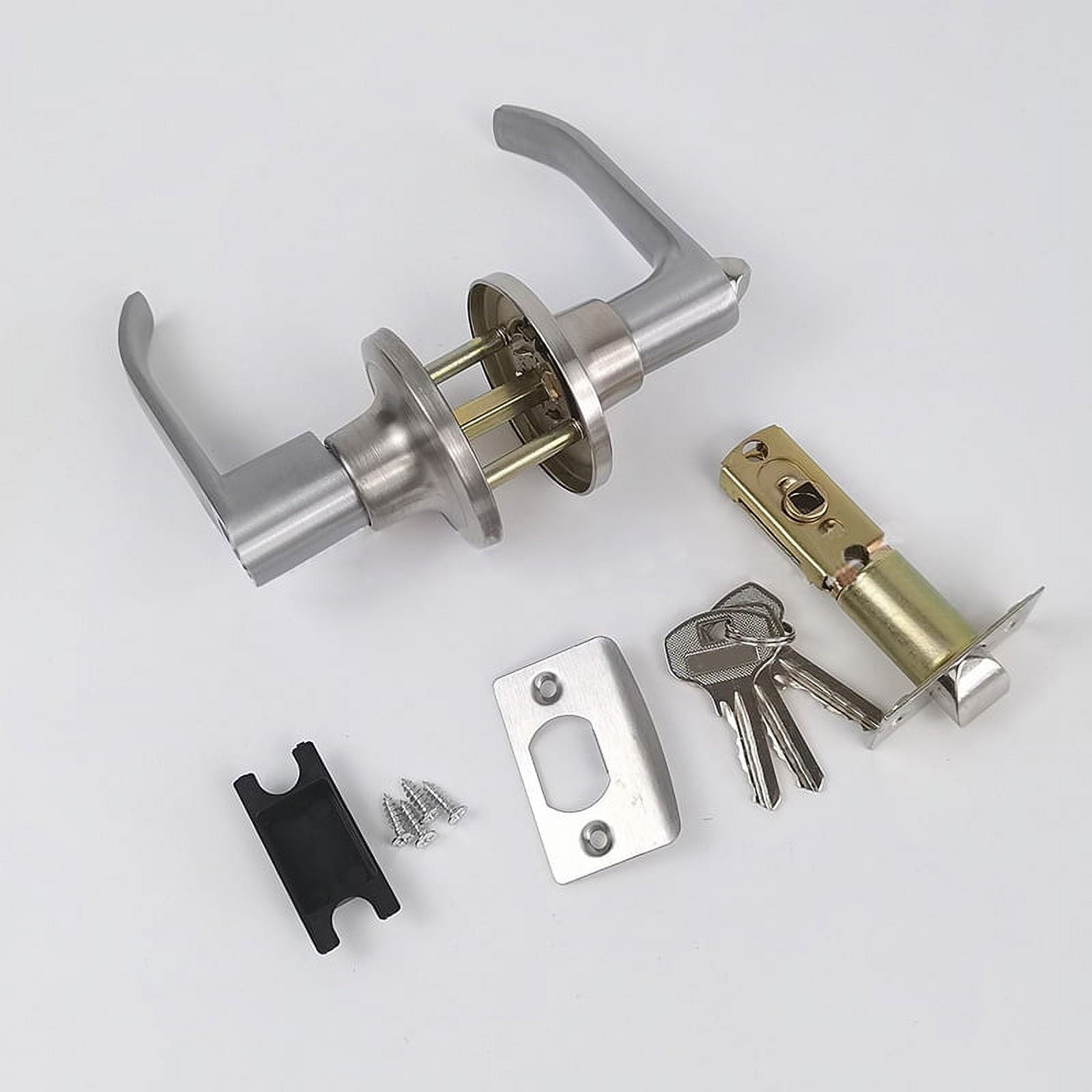 Door Handle Lock Aluminium Alloy Safety Bar Lock Kit with Core Latch ...