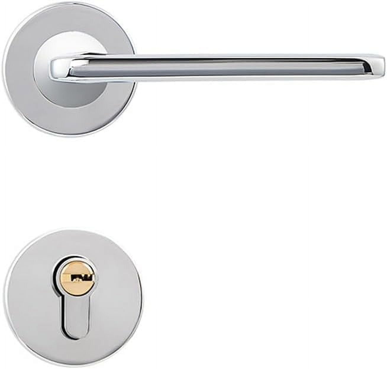 Door Handle Lock Door Lock Dummy Black Gold Interior Bedroom Bathroom ...