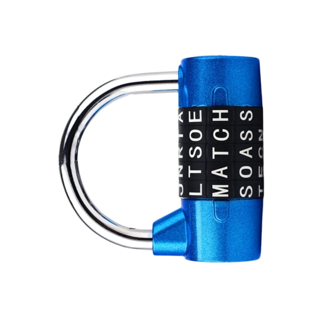 Door Handle Password Lock 5 Letter Combination Lock Wardrobe Padlock ...