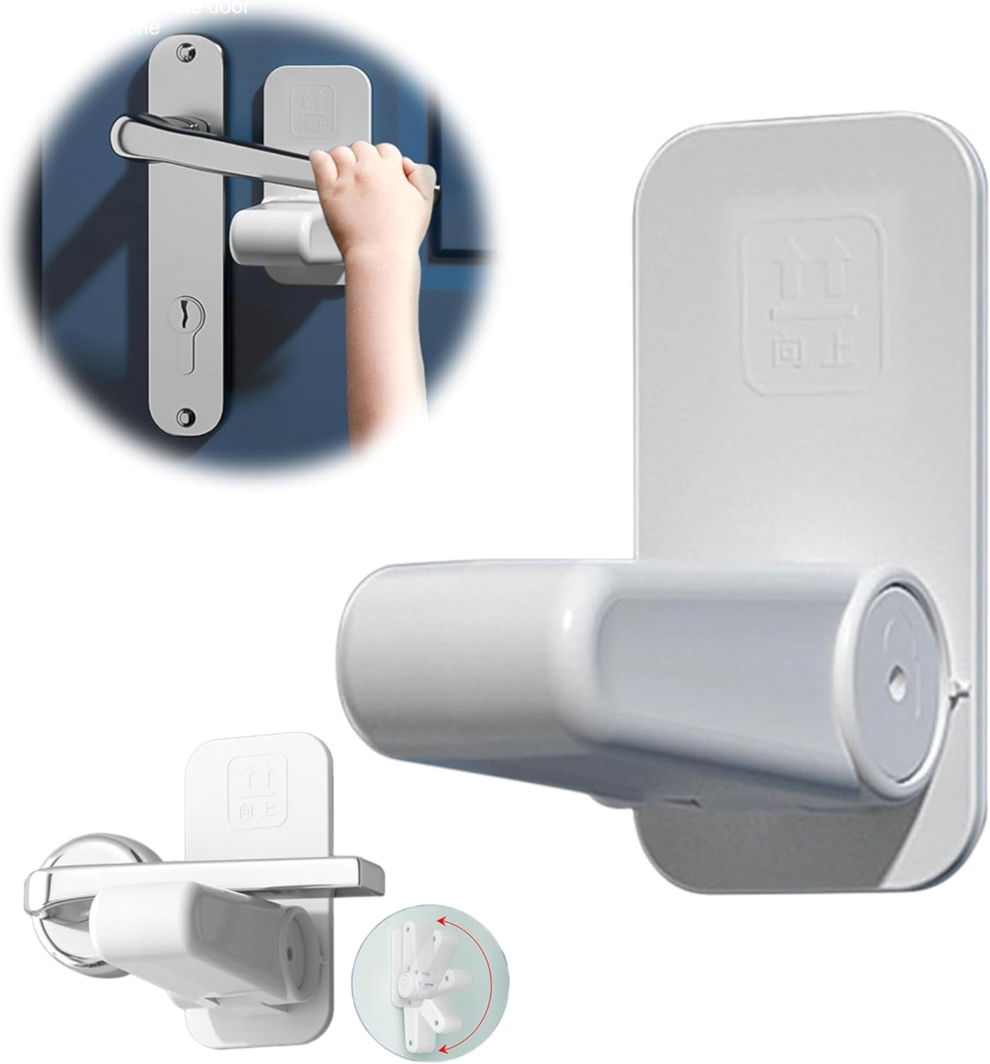 Door Handle Safe Lock, Child Proof Door Handle Lock, Kids Safety Locks ...