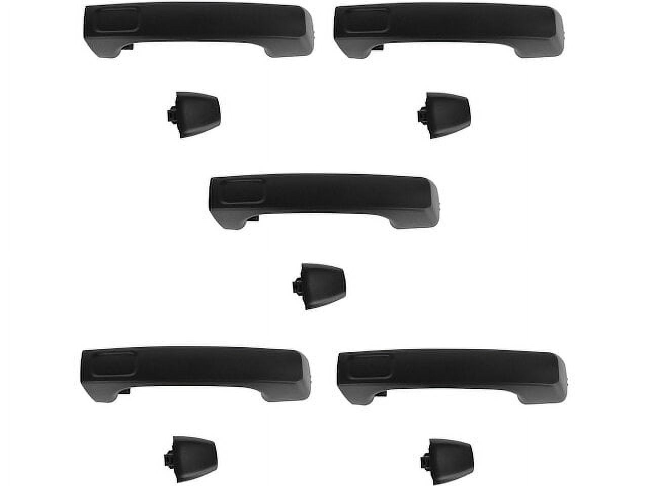 Hummer H3 2006-2010 Compatible 5 Piece Black Textured Exterior Door ...
