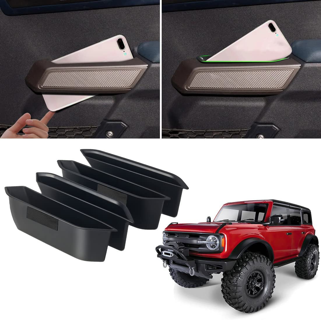 Door Handle Storage Box Container for Ford Bronco 2021 2022 2023 2024 ...