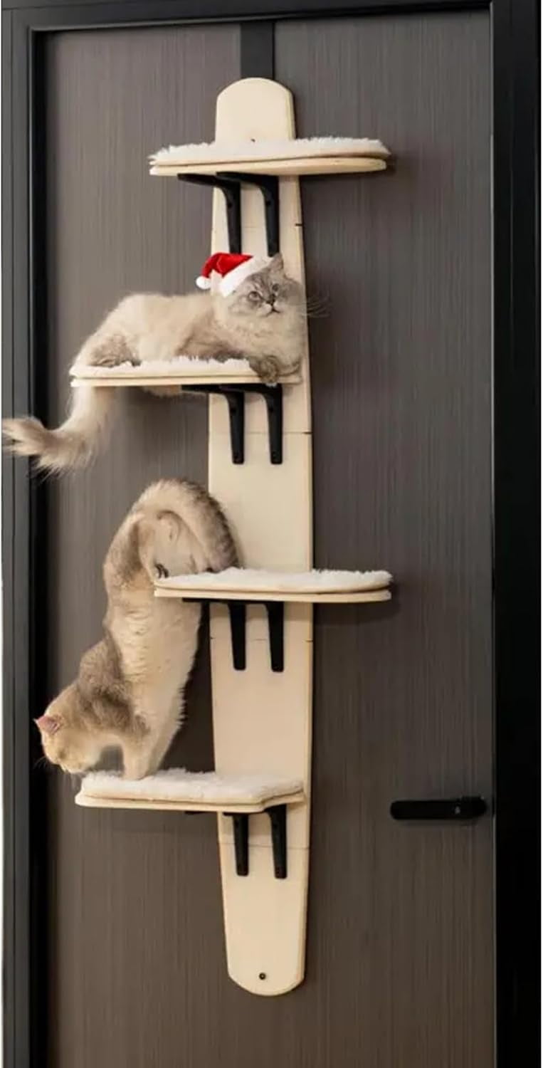 Door Hanging Cat Shelf, 2025 New Vertical Space for Cats Door Hanging ...