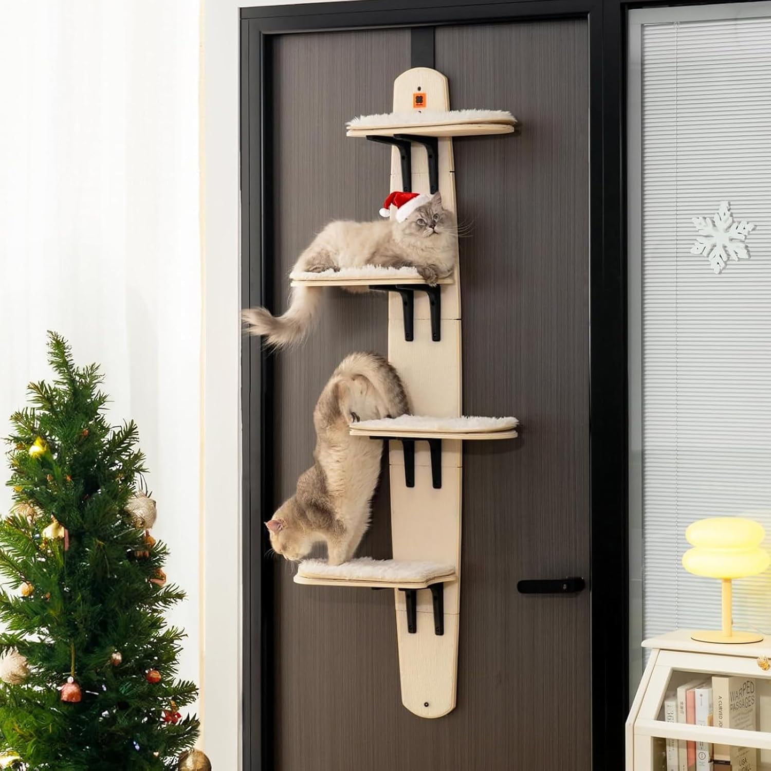 Door Hanging Cat Shelf, Multi Level Door Hanging Cat, Cat Tree Door ...