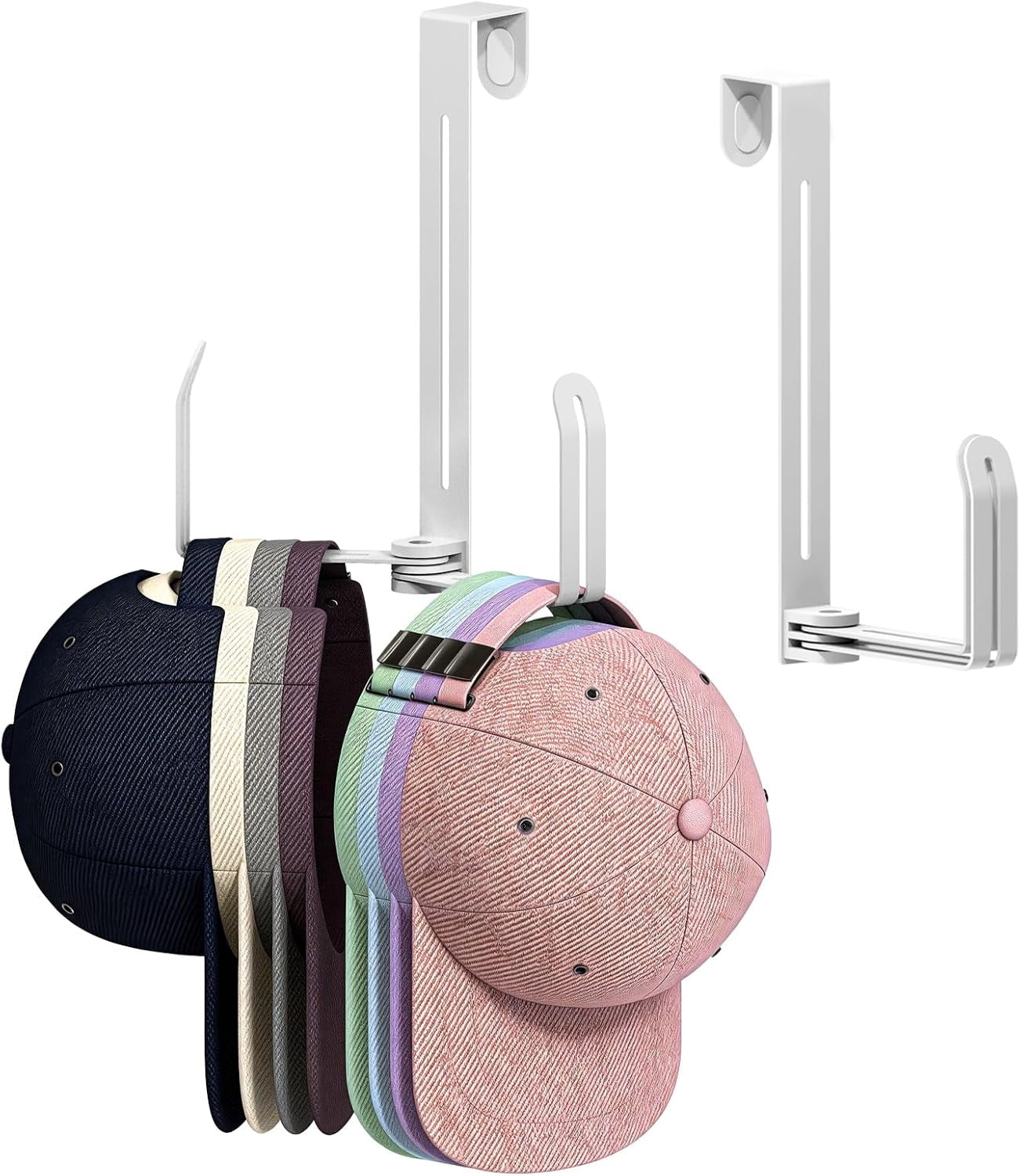 Over The Door Hat Organizer - Premium 2-in-1 Expandable Hat Hanger with ...