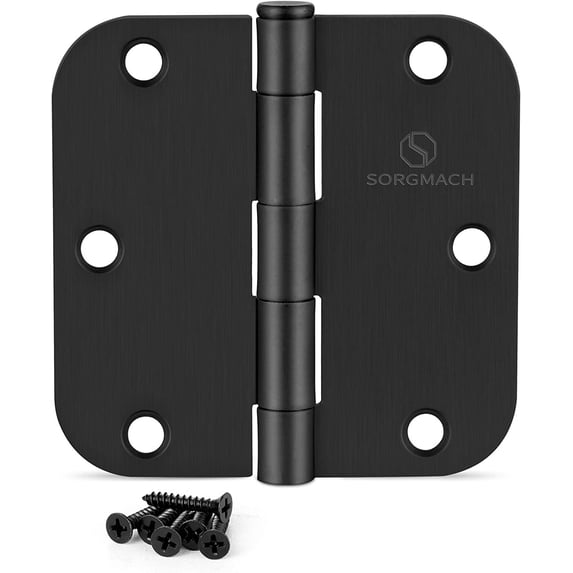 Door Hinge 3 1/2 Inch Interior Door Hinges Matte Black 3.5 Inch ...