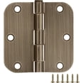 Door Hinge 3.5x3.5 Inch, 5/8 Inch Radius, Interior Rounded Steel ...