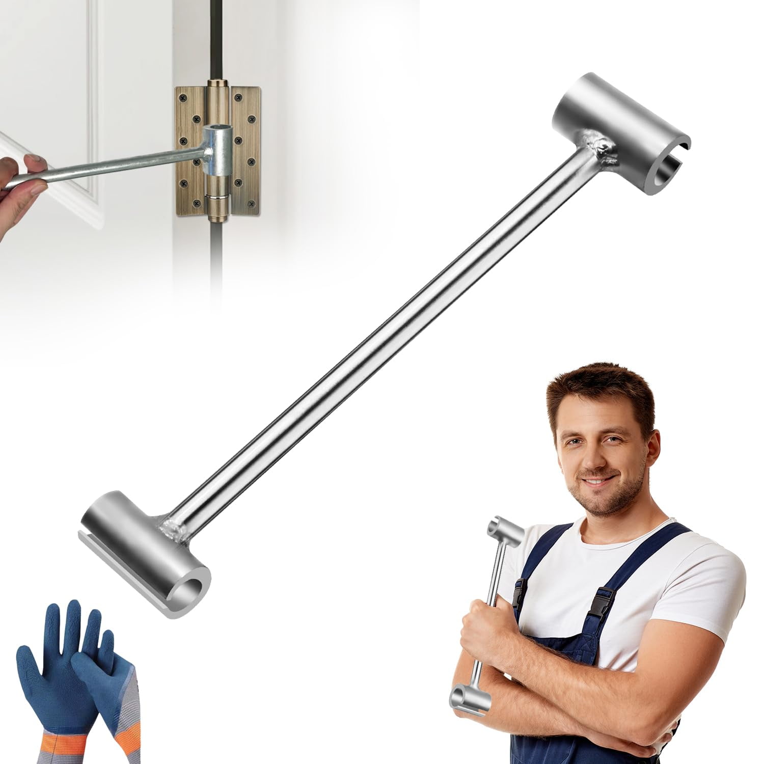 Door Hinge Adjustment Tool Kit,Hinges Gap Adjusting Wrench,Door Hinge Repair Tool for Various ...