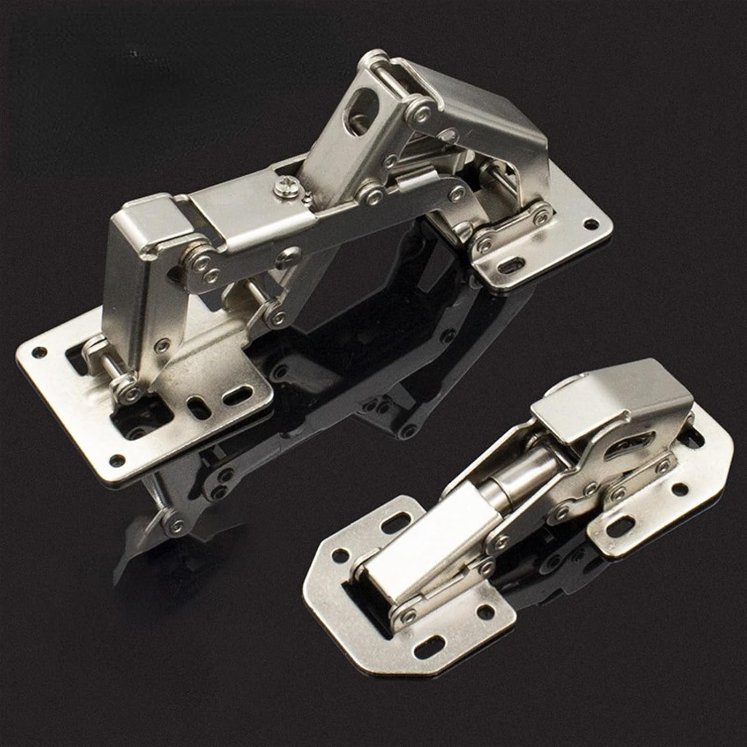 Door Hinge Complete Hinge Hardware Folding Punch-Free Wardrobe Cabinet ...