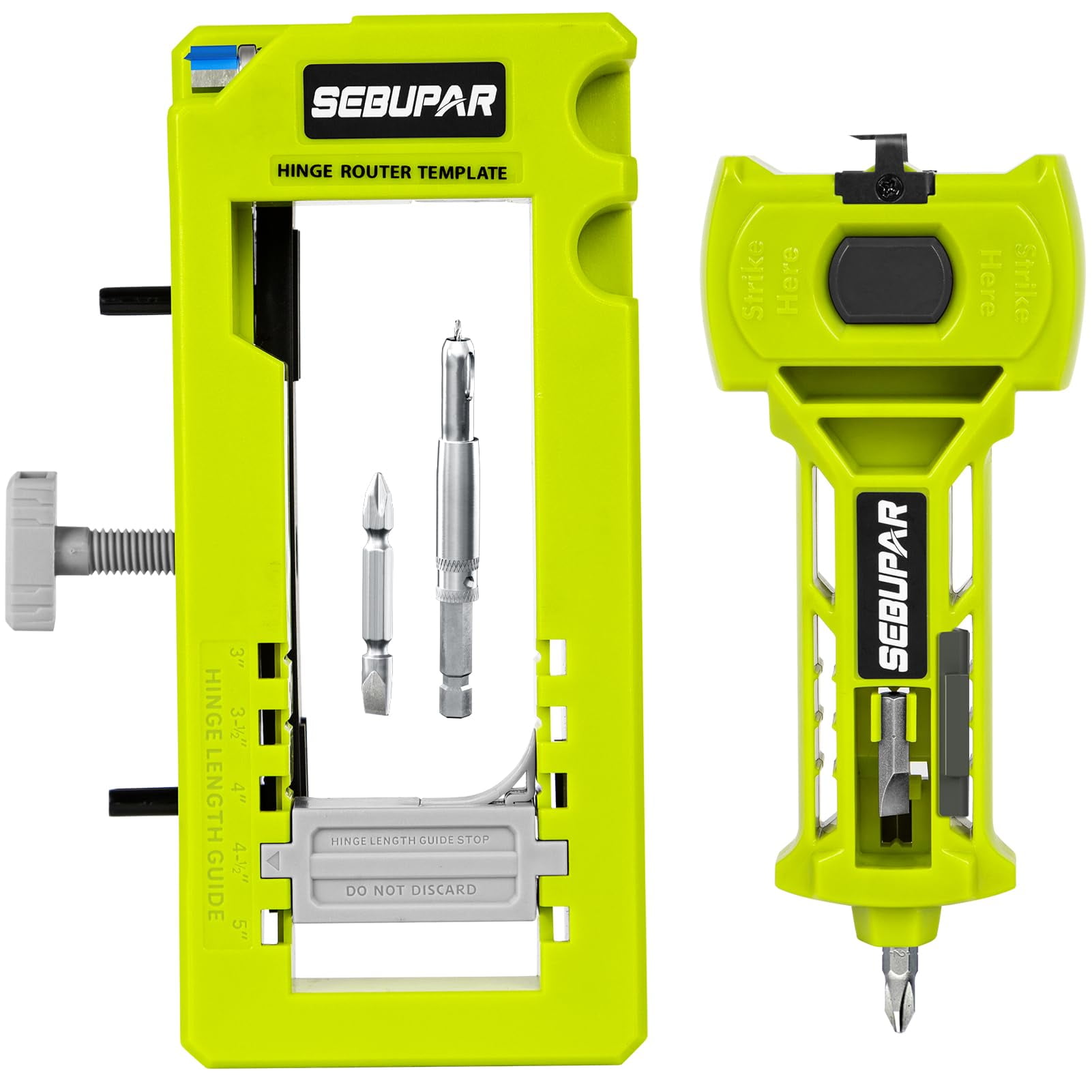 Door Hinge & Door Latch Installation Kit, Door Hinge Mortiser Template ...