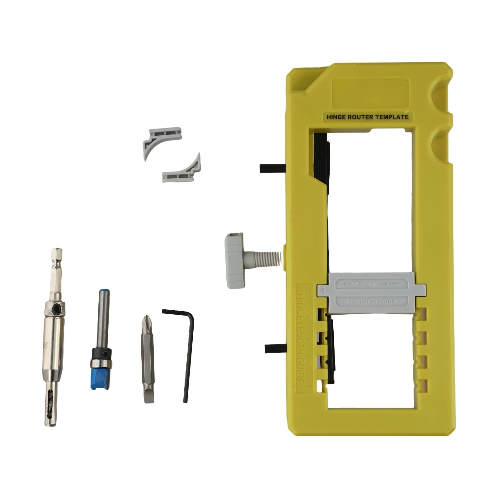 Door Hinge Installation Kit Router Template With Non-Slip Pads ...