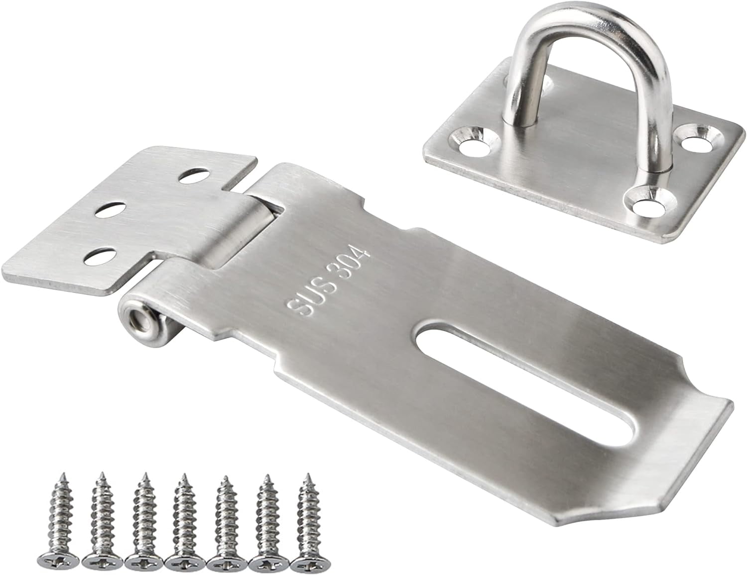 Door Hinge Lock Padlock, Black Clasp Latch Hinges - Walmart.com