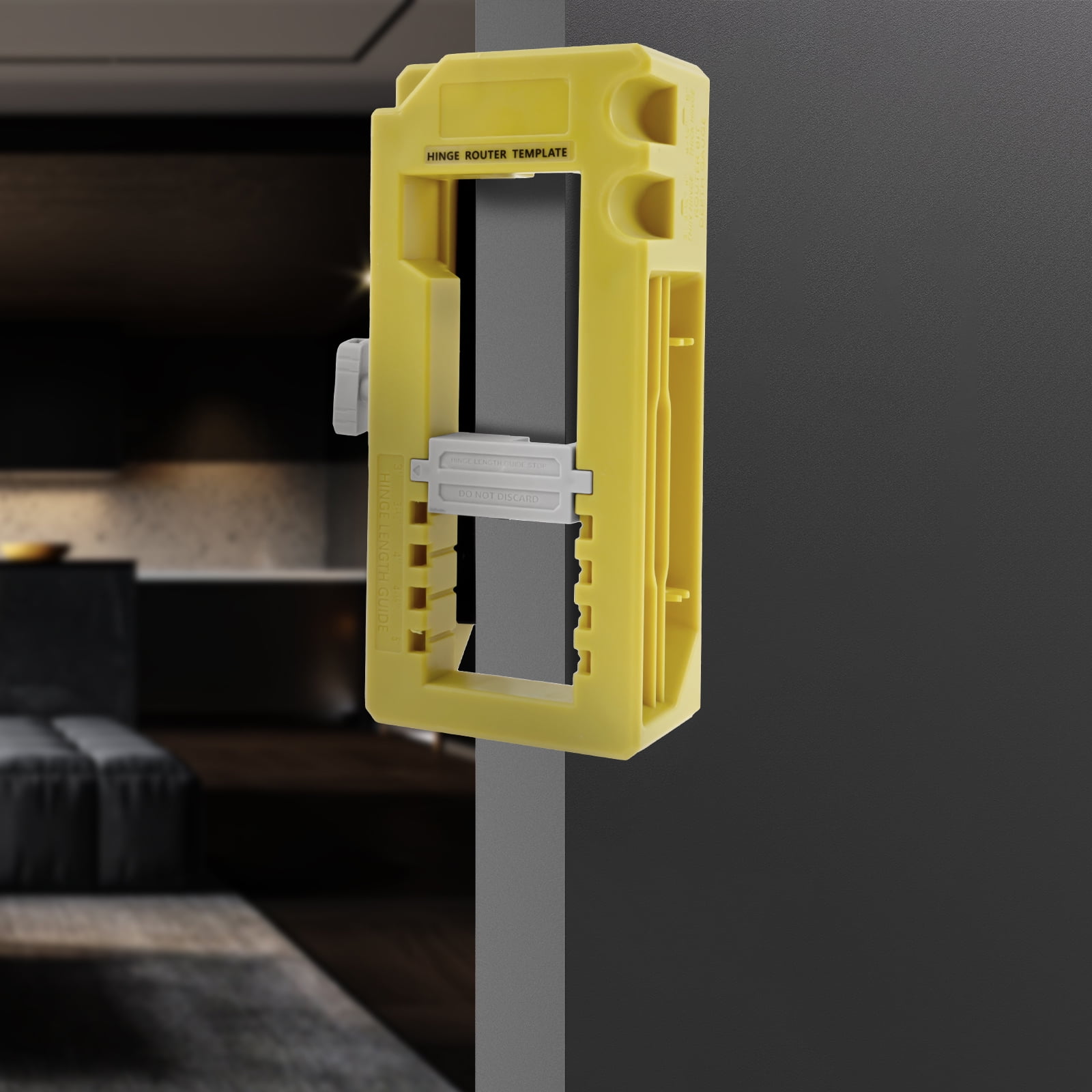 Door Hinge Mortise Jig Kit Sturdy Door Hinge Router Template Cabinet ...