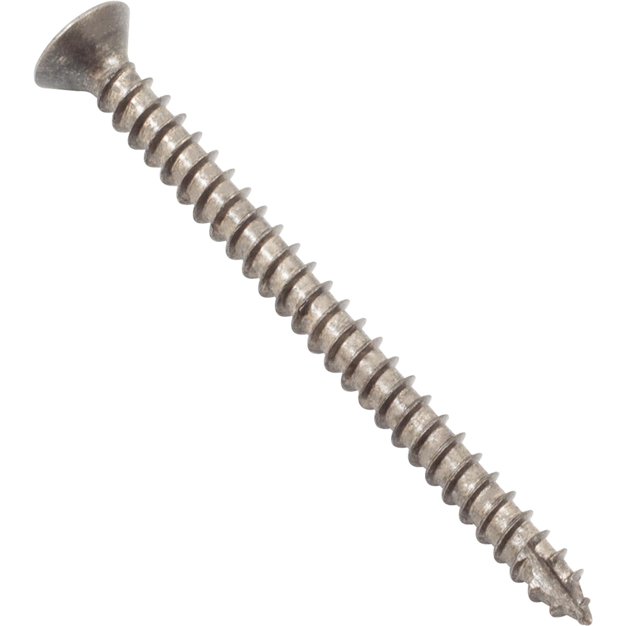 Door Hinge Screws, #9 x 2-1/4", 6-Pack, Antique Nickel by Stone Harbor ...