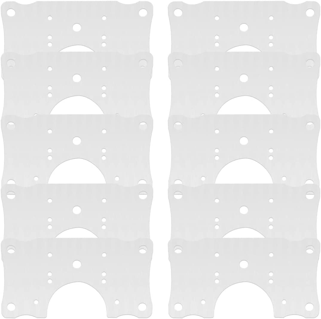 Door Hinges 10 Pcs Hinge Repair Plates, Stainless Steel Cabinet Door ...