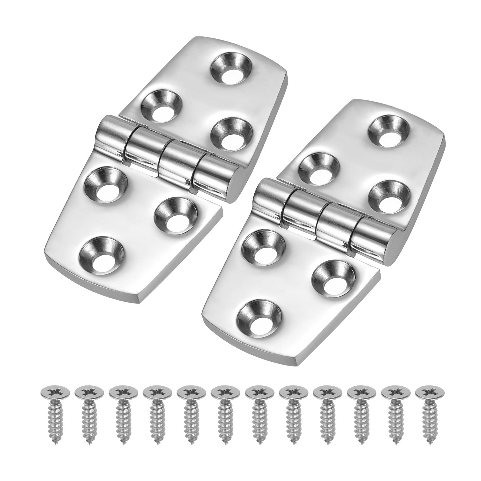 Door Hinges, 2 Pack 3" x 1.5" - 316 Stainless Steel Marine Hinge, Boat ...