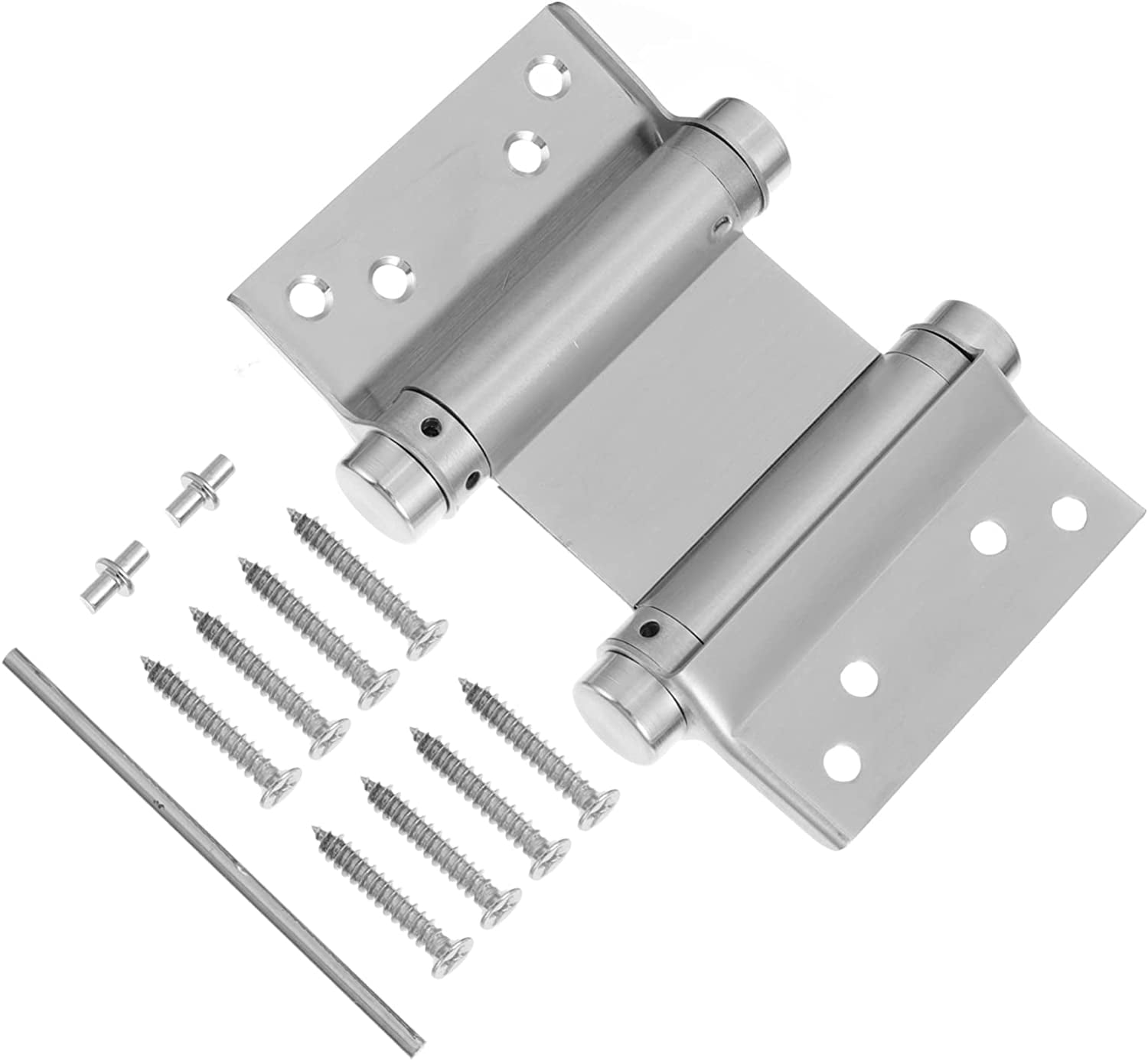 Door Hinges 3 PCS Double Action Spring Double Swing Door Hinge Double ...