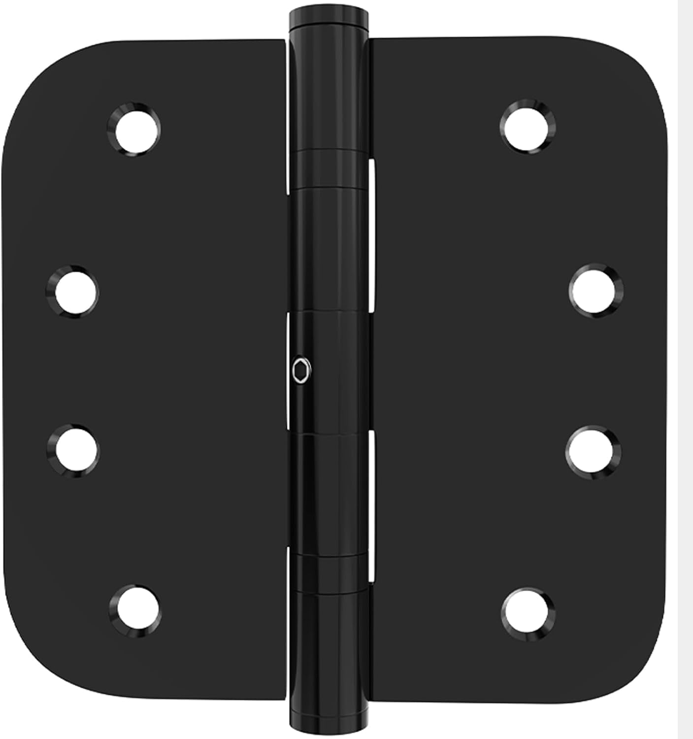 Door Hinges, 3 Pack Matte Black Door Hinges 4 Inch Stainless Steel ...