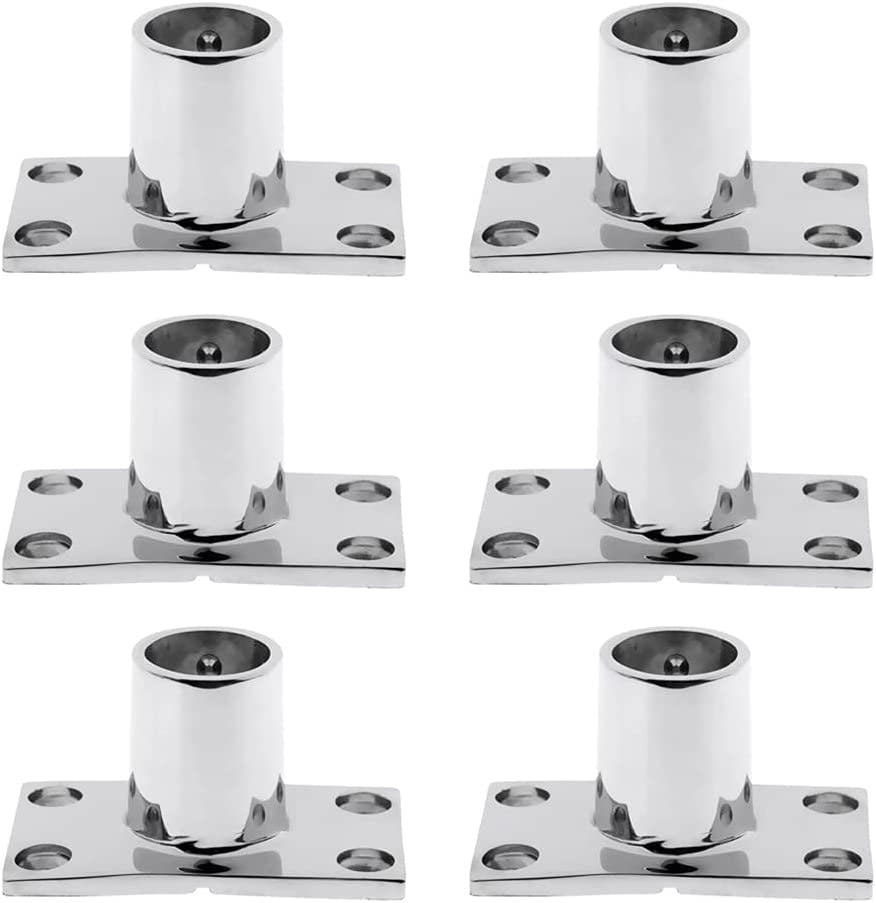 Door Hinges Pack of 6-316 Stainless Steel 90 Degree Boat Deck Handrail ...