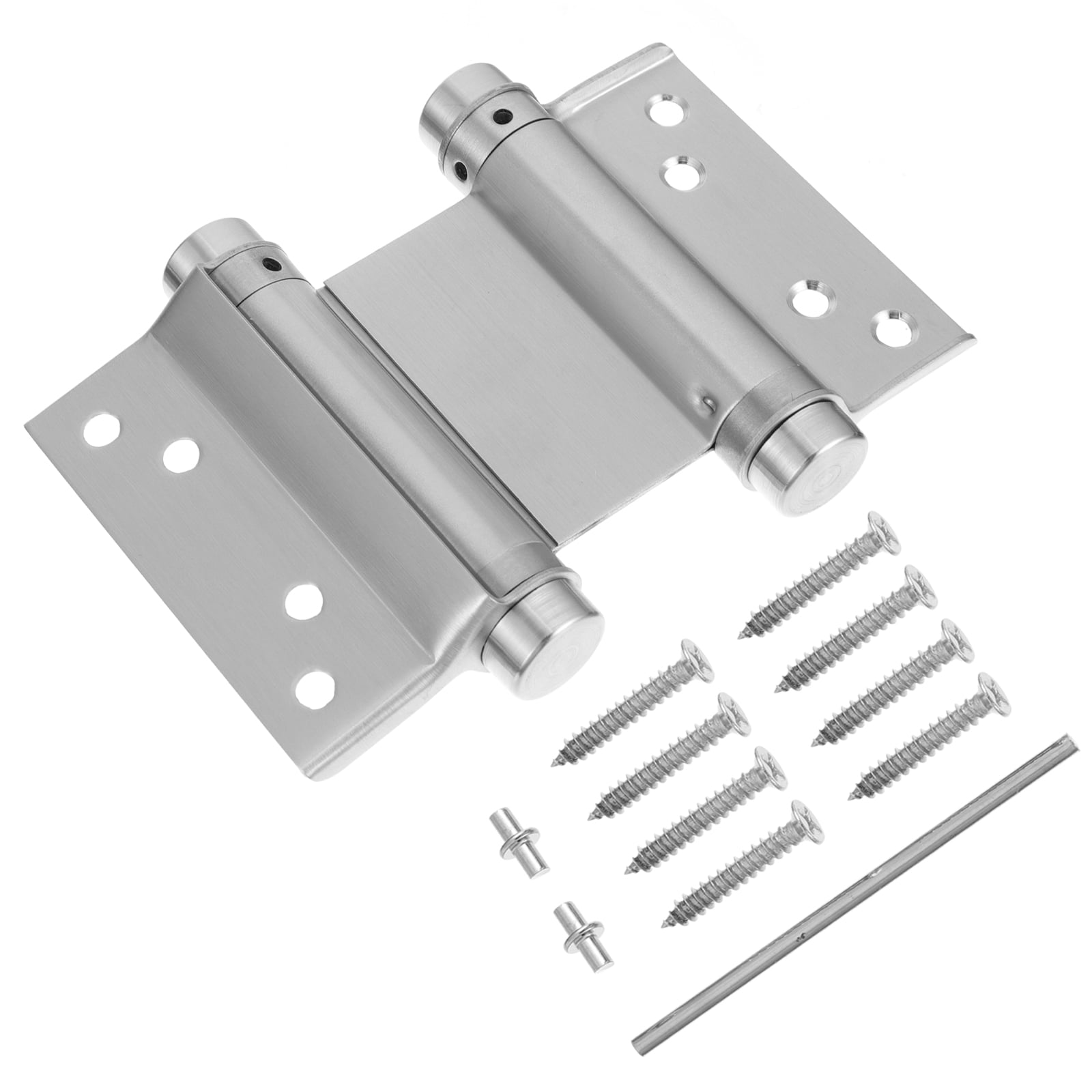 Door Hinges Spring Two-way Free Gate Folding Stainless Steel - Walmart.com