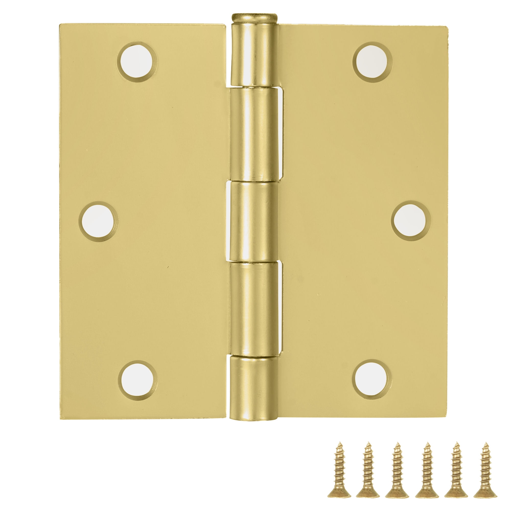 Design House 3-Pack 3.5" H x .125" Radius Square Interior Door Hinges ...