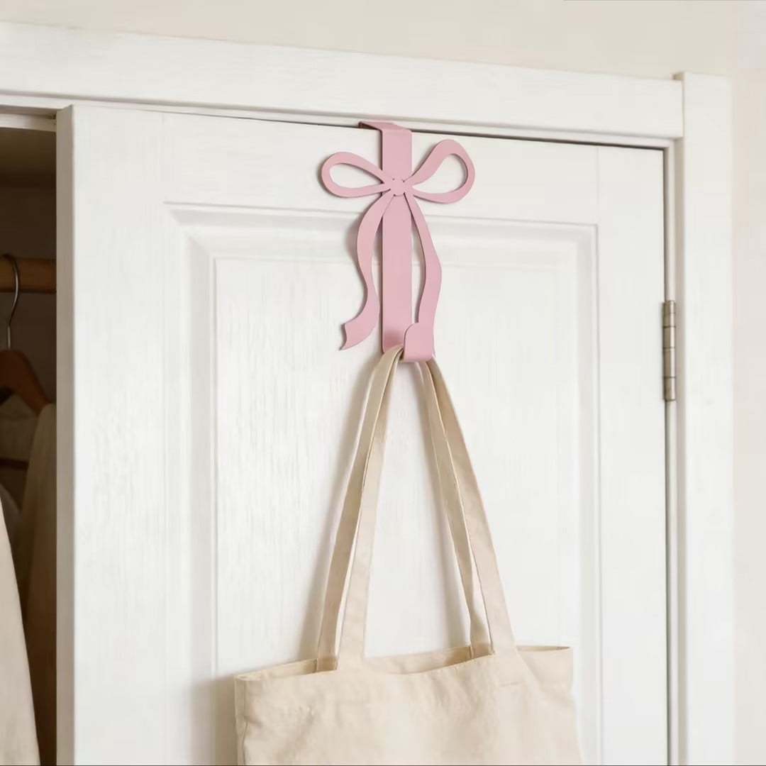 Over Door Hook,Bow Design Wall Hook,Behind Door Storage Hook,Decorative ...
