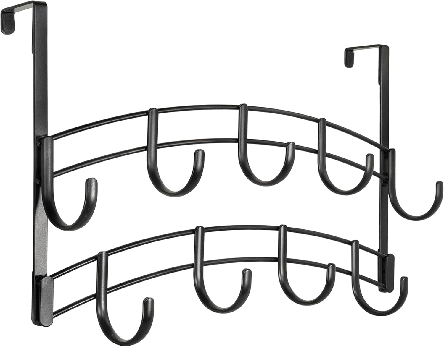 Over the Door Hook Rack with 9 Hooks, Heavy Duty Metal Over Door ...