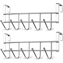 iDesign York Lyra Over-the-Door 5-Hook Rack, Chrome Silver - Walmart.com