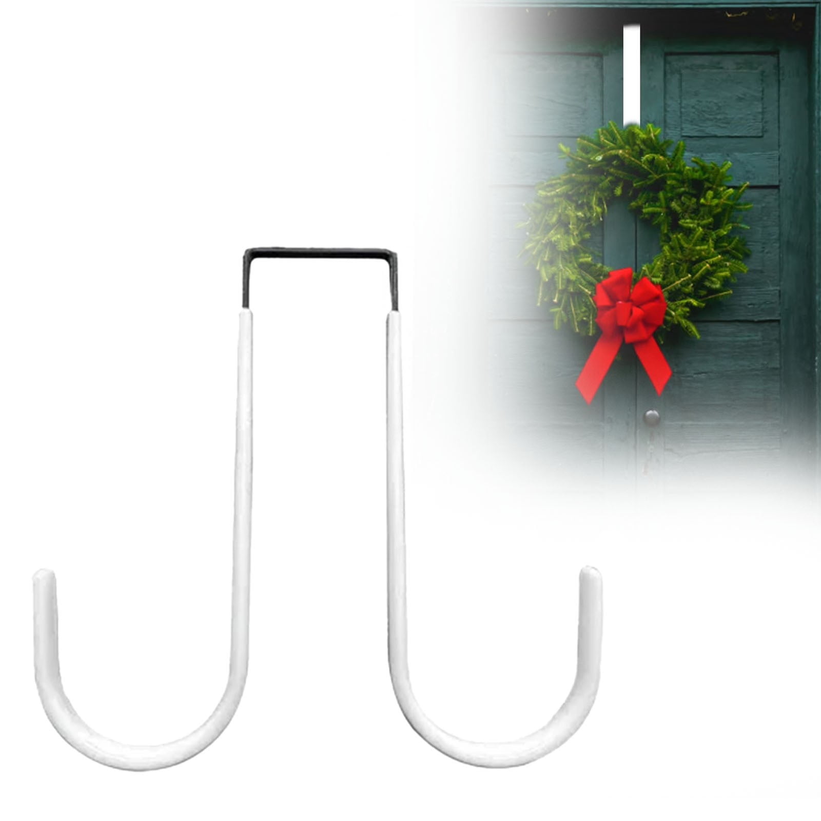 Over The Door Hooks, Double-Side Hangers Hooks with Rubber Prevent ...