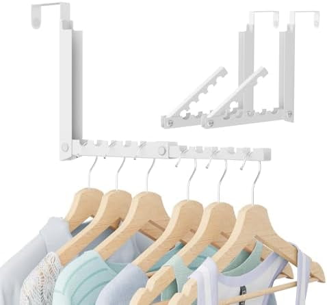 Over The Door Hooks, Extended Over The Door Clothes Hanger with 10 ...