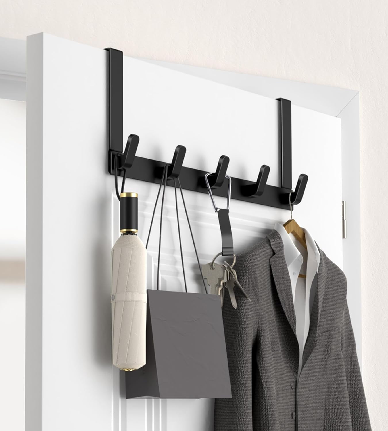 Over The Door Hooks Hanger with Extended Arms for Easy Use by Women, 2 ...