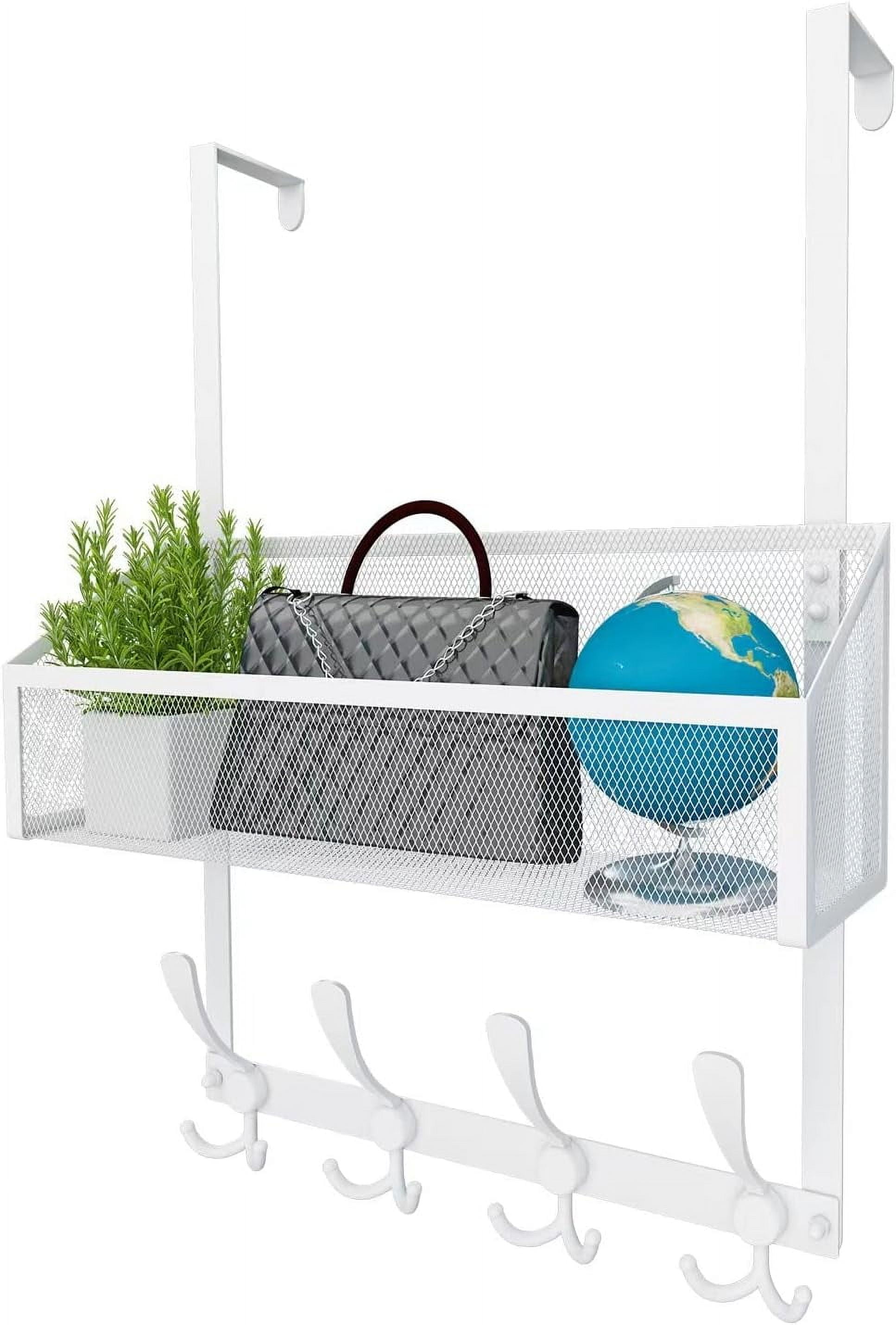 Over The Door Hooks Organizer, Coat Rack Over The Door Storage Hanger ...