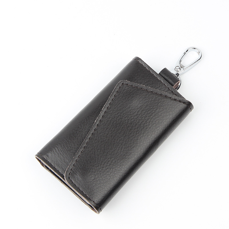 Door Key Bag Leather Waist Hanging Men's Multi-function Key Bag Leather ...